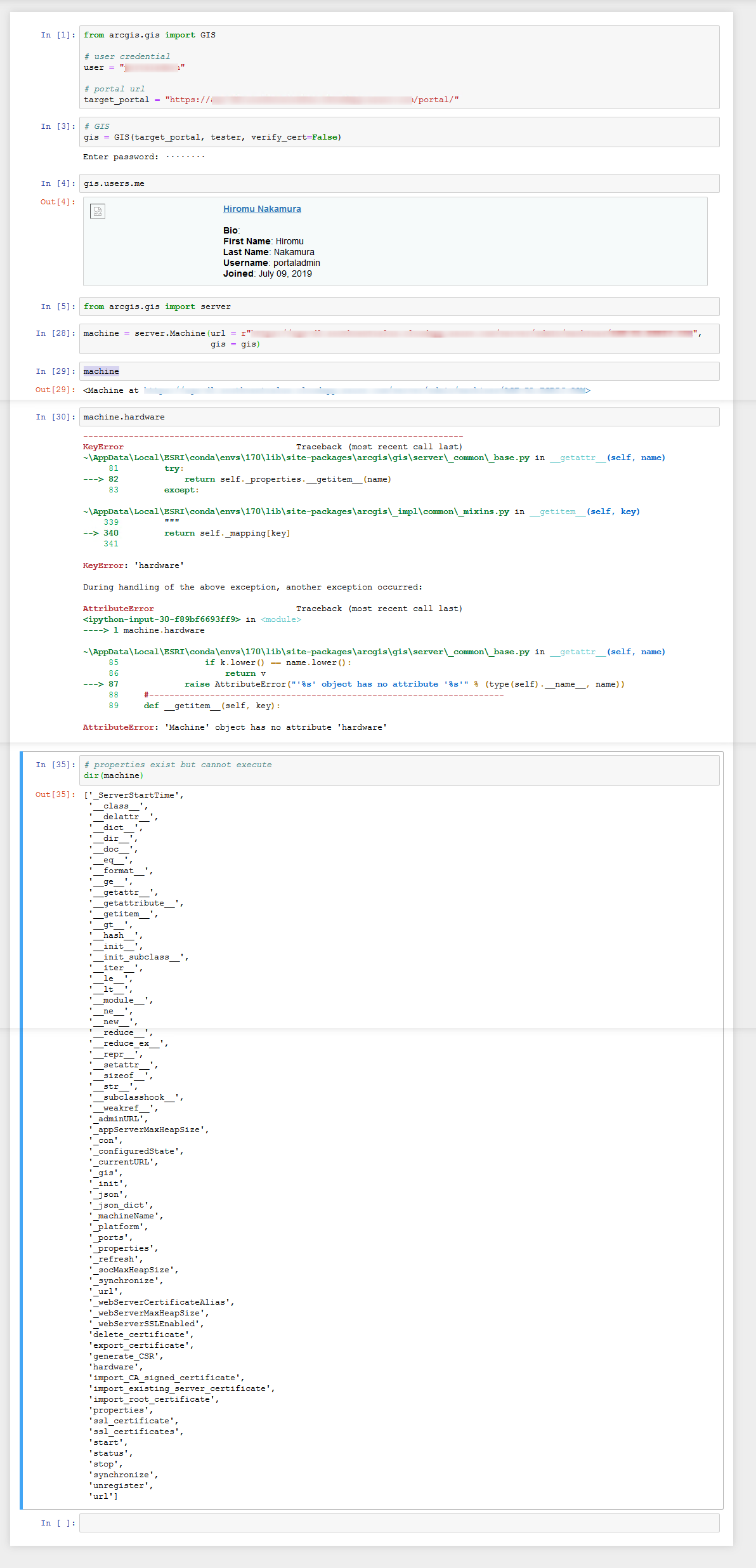 Properties and methods under Machine class return error. · Issue #590 ...