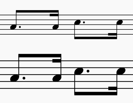 [MU4 Issue] Fractional beam on small staff too long · Issue #9025 · musescore/MuseScore · GitHub