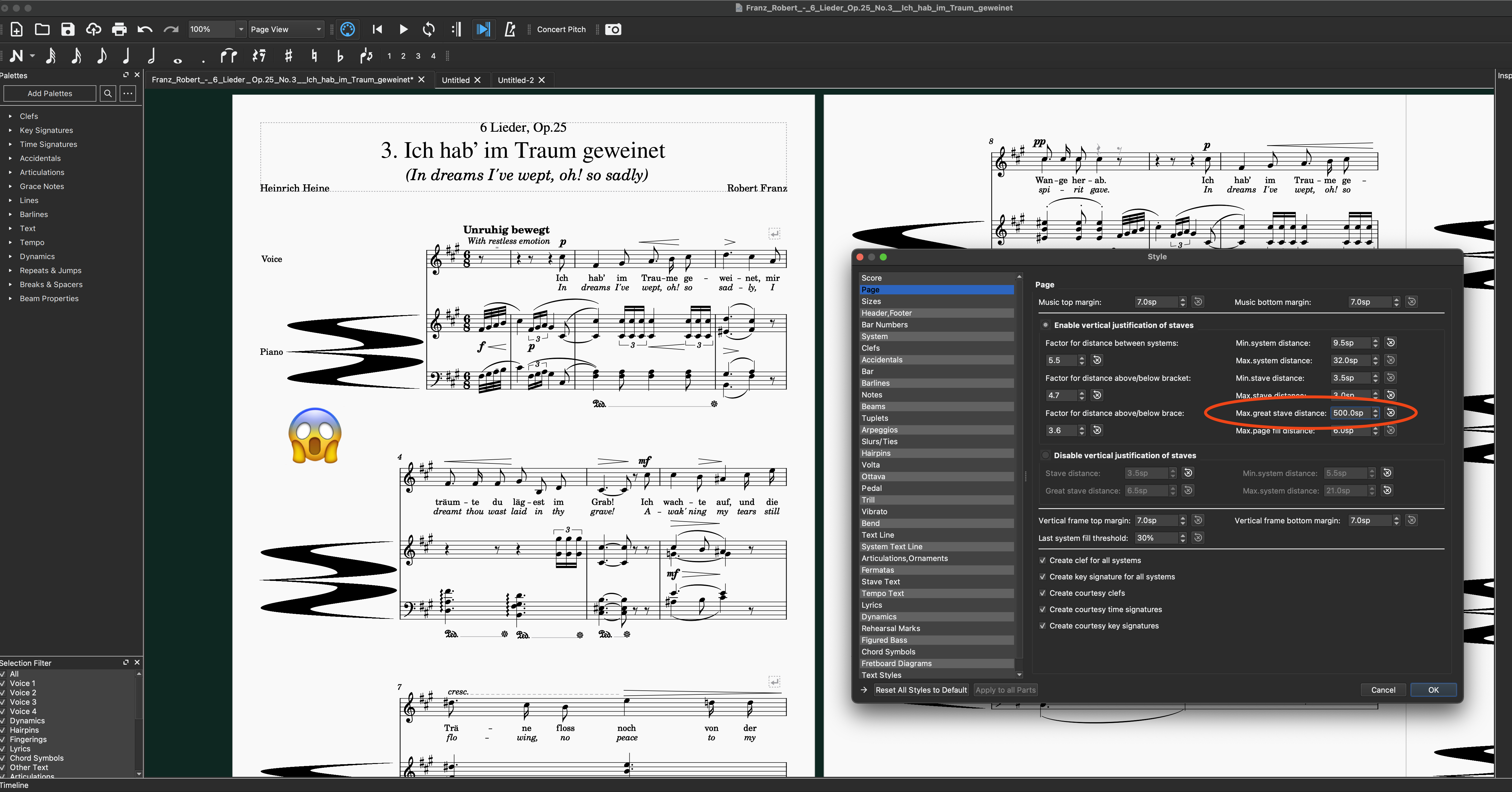 [MU4 Issue] [VJ] 'Max grand staff distance' behaves unpredictably · Issue #9041 · musescore ...