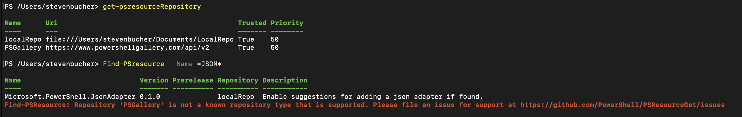 Find-PSResource weird behavior when you have same package in two different repos · Issue #1299 ...