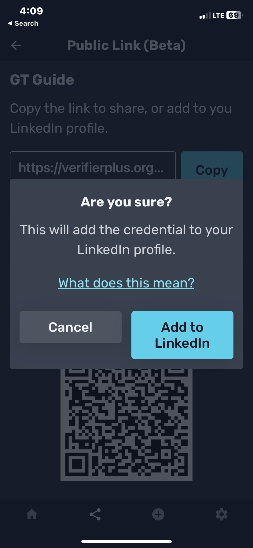 Cancel button should be same height as "Add to LinkedIn button" · Issue #386 · openwallet ...