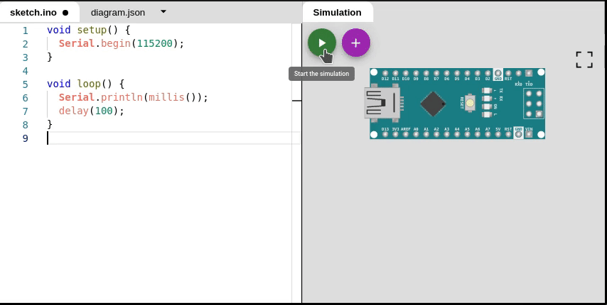 Serial monitor moves off-screen when scrolling · Issue #134 · wokwi/wokwi-features · GitHub