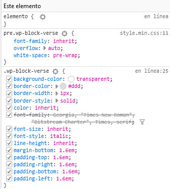 Can't set font family value for verse blocks via theme.json · Issue #46181 · WordPress/gutenberg ...