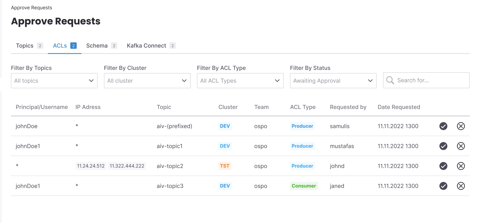 🪸 Approve subscription requests · Issue #348 · Aiven-Open/klaw · GitHub