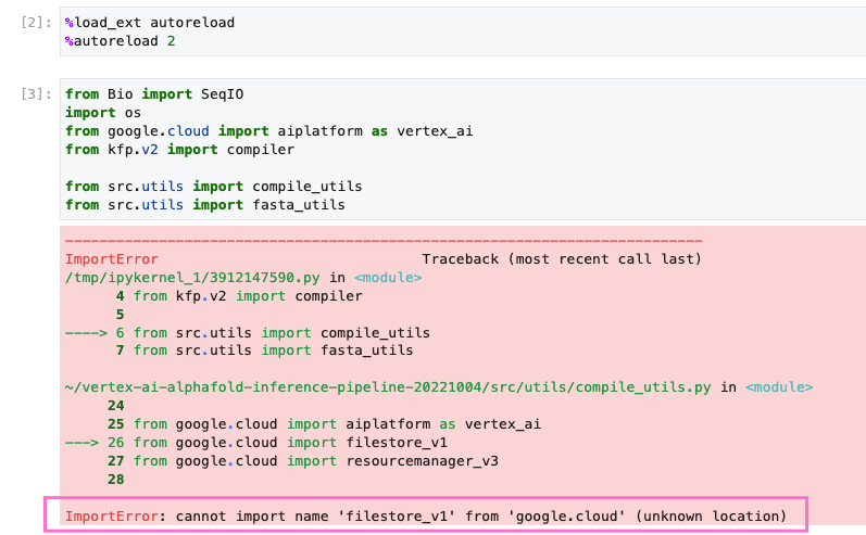 Quick Start: cannot import name 'filestore_v1' from 'google.cloud' · Issue #11 ...