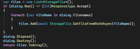 [GTK] AccessViolationException occurs in GLibSharp.dll after storage picker interaction in ...
