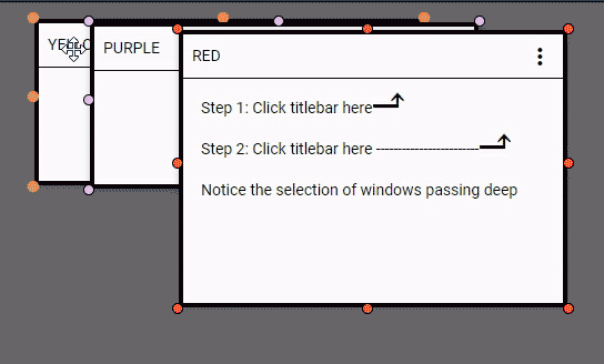 Qwindow Selection Selects All Windows If Stacked Upon One Another Instead Of Only The First One