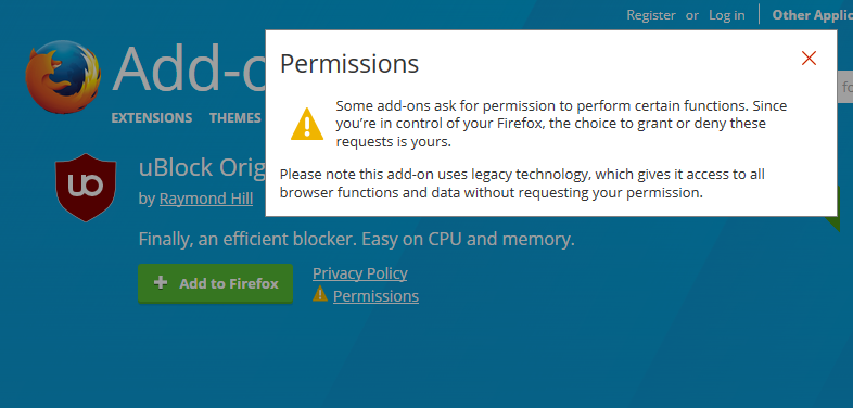 ublock is not working in firefox private browsing · Issue #2927 · gorhill/uBlock · GitHub