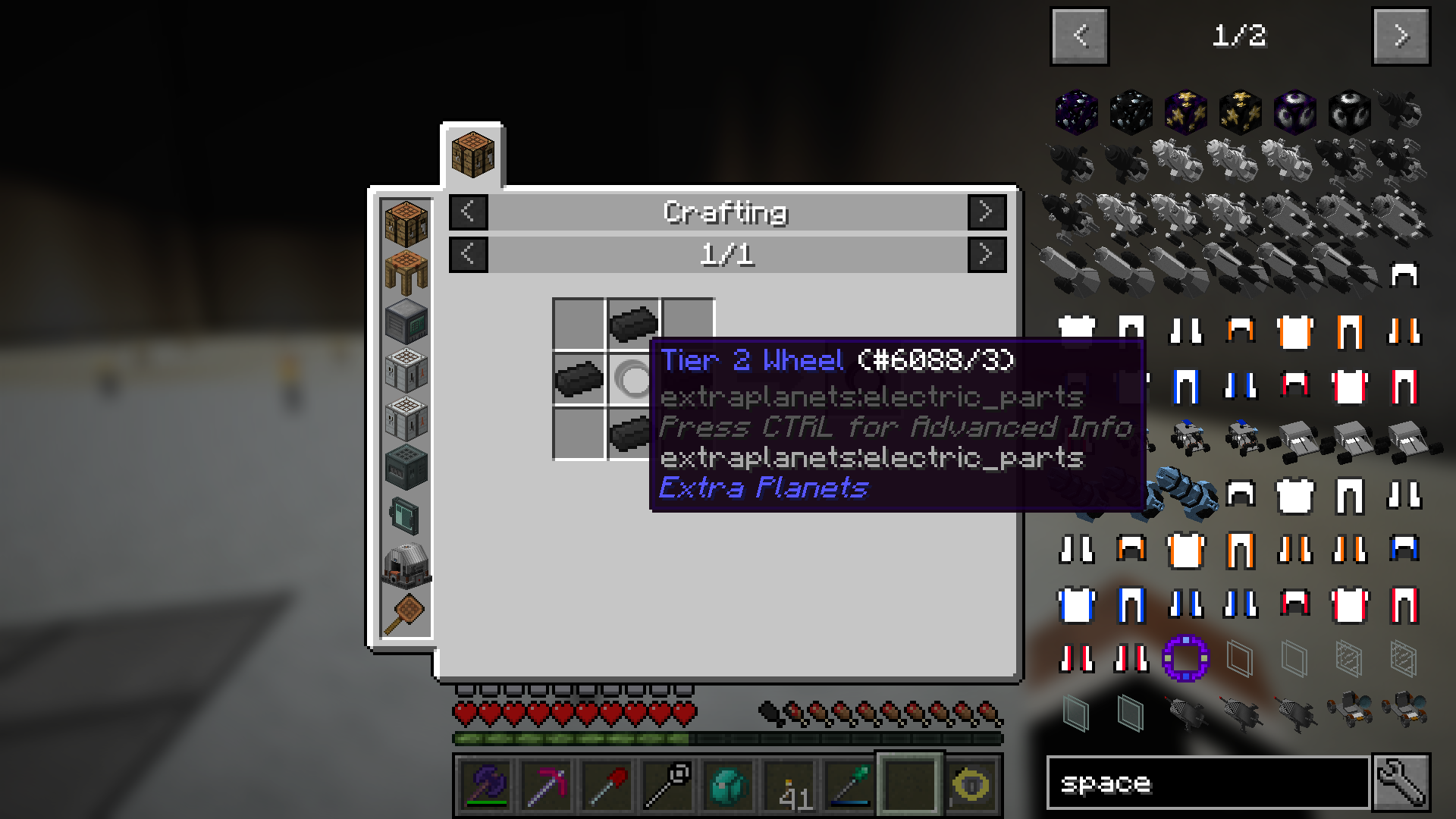 Unable to craft Tier 2 Wheel from ExtraPlanets · Issue #92 · MJRLegends ...