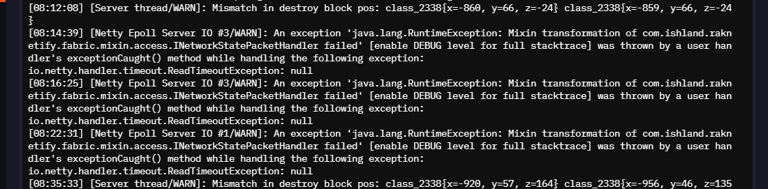 Console periodically errors with a mixin transformation error · Issue #42 · RelativityMC ...