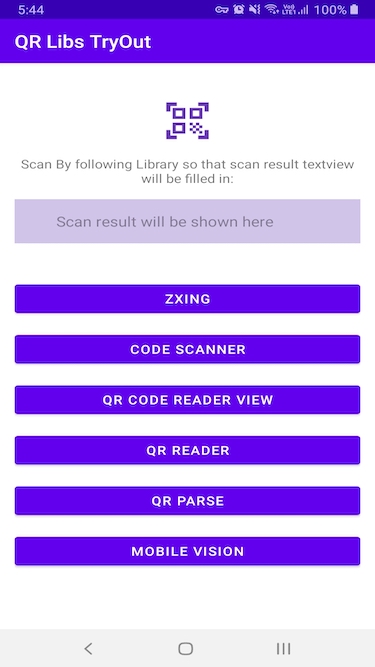 GitHub - snowaye/QR-Scanner-Libs-TryOut: Trying out top rated android ...