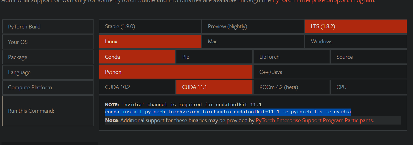 Request for support of "pytorch-lts " and "nvidia" channels · Issue #1327 · tuna/issues · GitHub