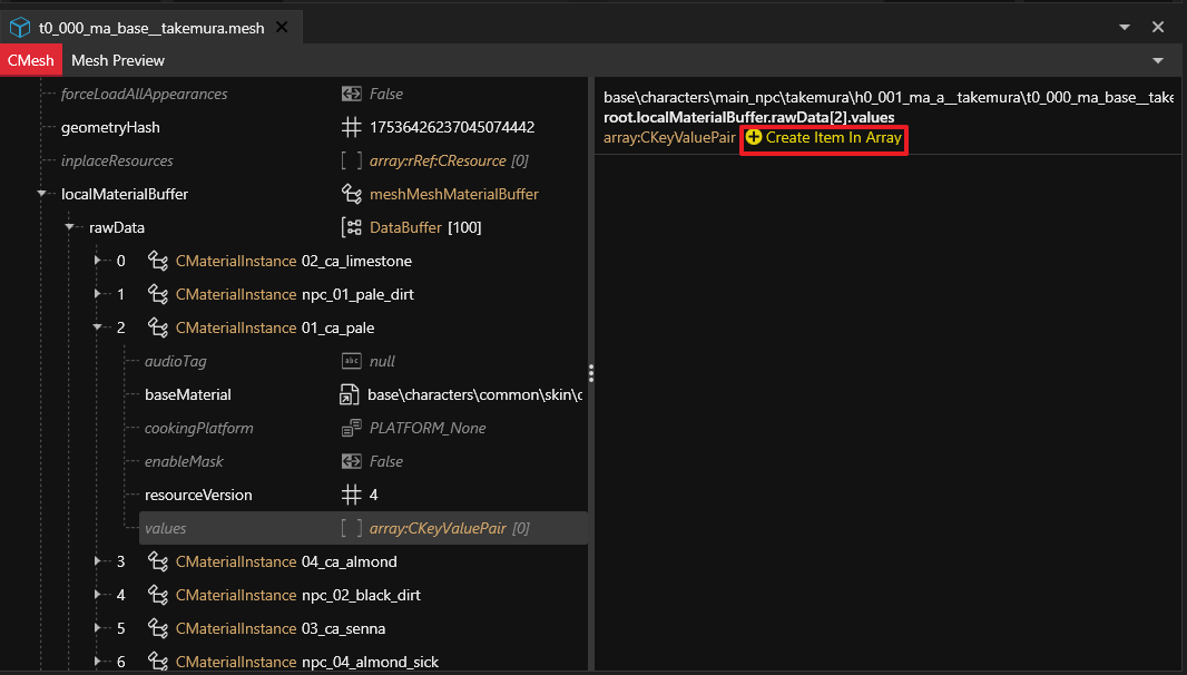 "Create Item In Array" instantly crashes WKit · Issue #751 · WolvenKit/WolvenKit · GitHub