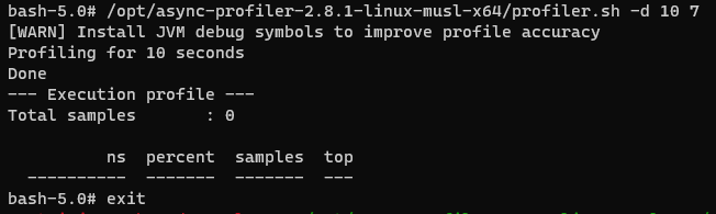 Execute Profilersh Start Hostpid The Command From The Host And The Application In The 2515
