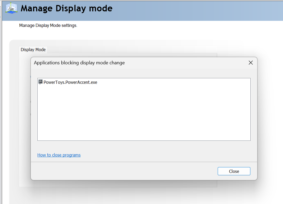 Can't change display mode because of Accents · Issue #27684 · microsoft/PowerToys · GitHub