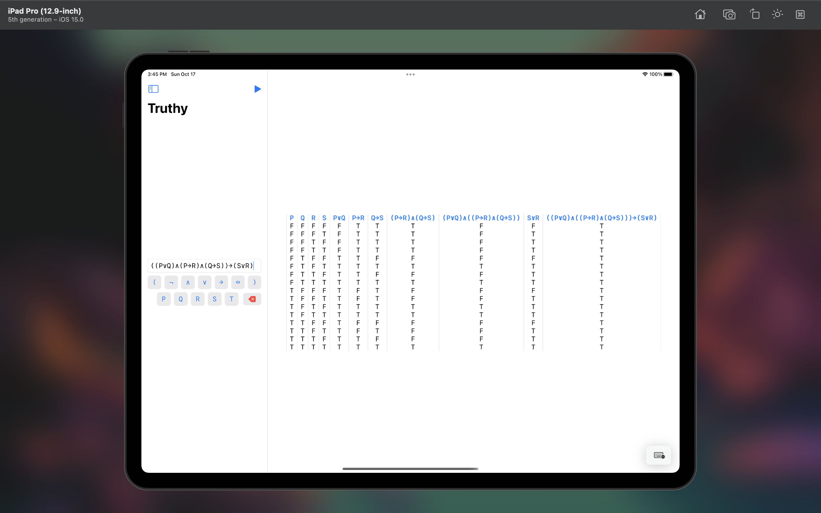 GitHub - abmfy/Truthy: [WIP]An iOS/iPadOS app for calculating truth table.