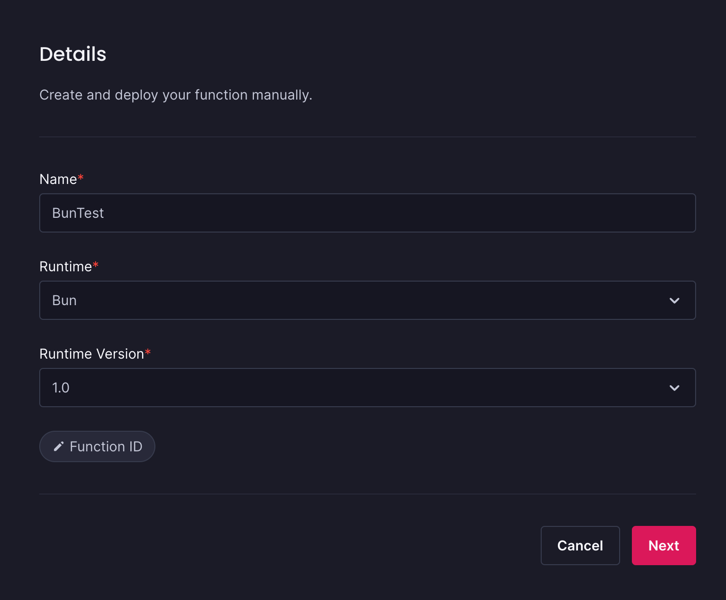 🚀 Feature [functions] Separate Options For Runtimes And Versions · Issue 6323 · Appwrite