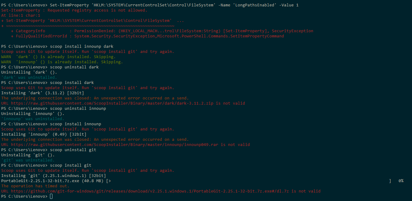 安装 git dark 和 innounp 失败 · Issue #1239 · neolee/pilot · GitHub