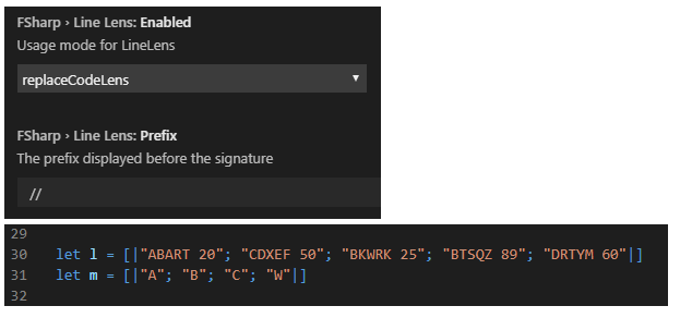 LineLense not displaying function signature · Issue #1182 · ionide/ionide-vscode-fsharp · GitHub
