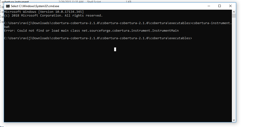Unable to execute cobertura instrument · Issue #387 · cobertura ...