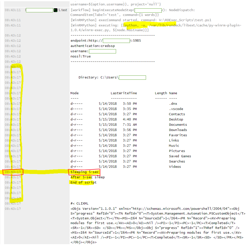 Winrm Python Output Is Only Shown At The End Of The Execution · Issue 