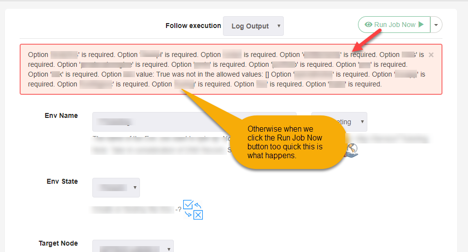Disable Run Job Now Until All The Option Values Are Populated · Issue 5786 · Rundeckrundeck