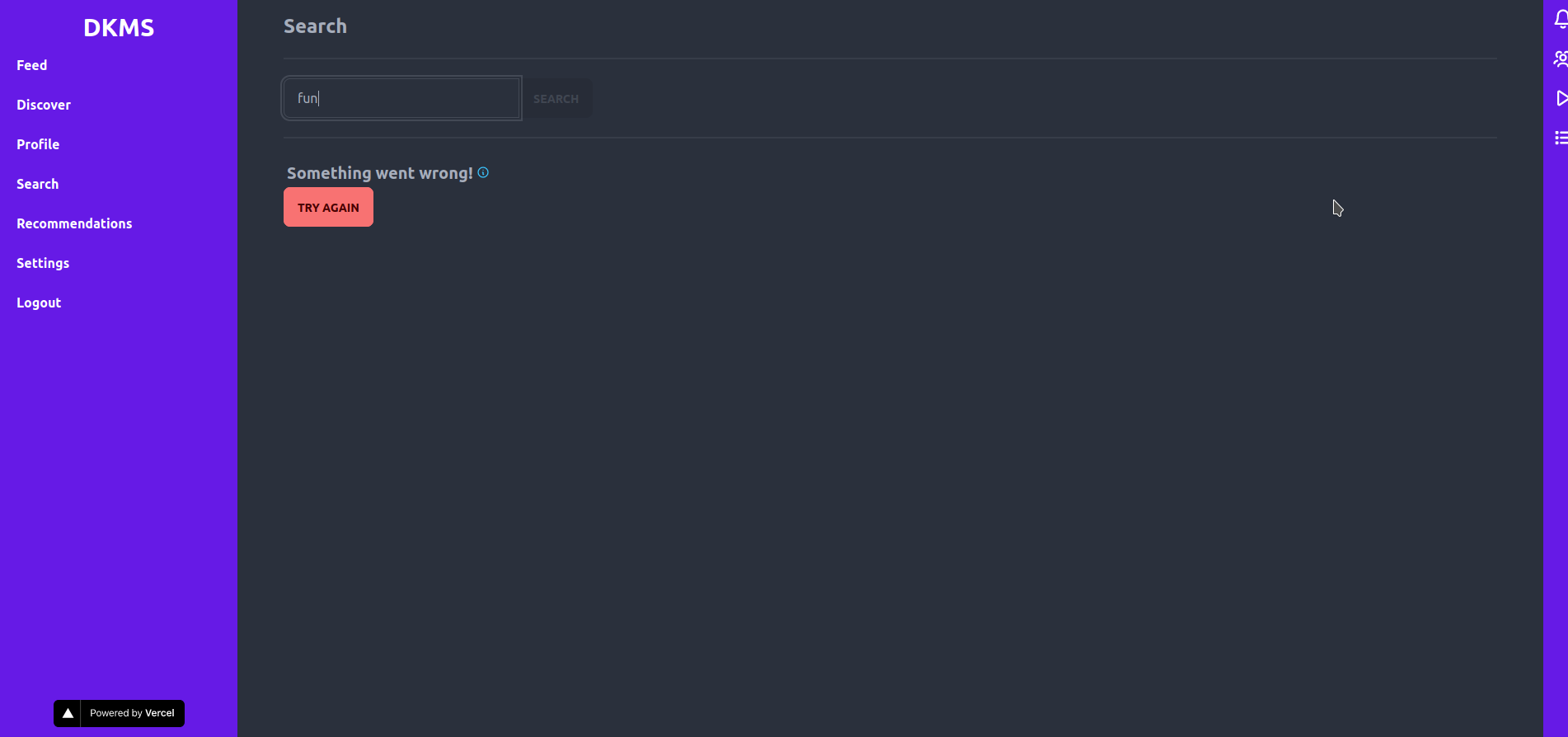 Search function doesn't properally handle strange input · Issue #360 · SCCapstone/DKMS · GitHub