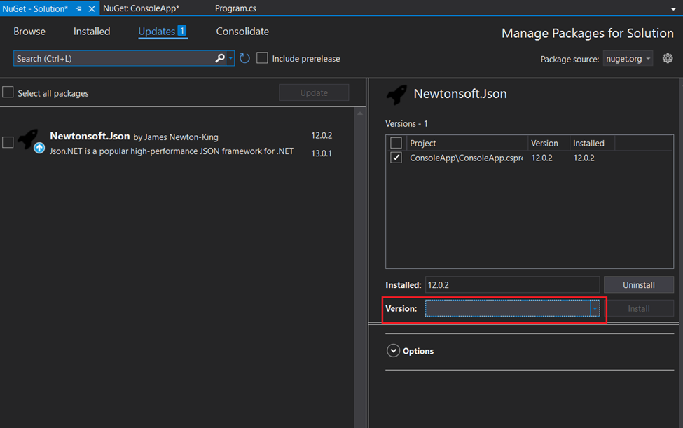 [Bug Bash] First pressing of “down” button on keyboard in the “version” drop-down box of PM UI ...