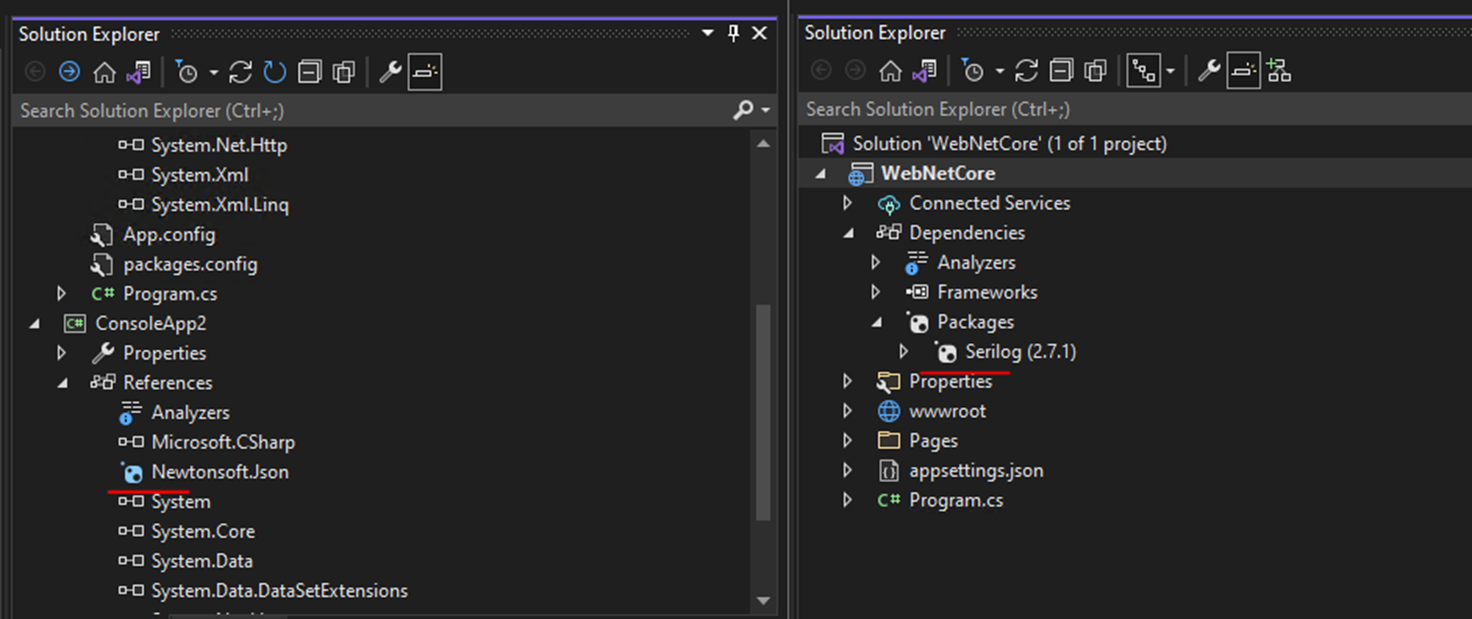 Bug Bug Bash The “packagereference” Package Icon Colors In Solution Explorer Window Are