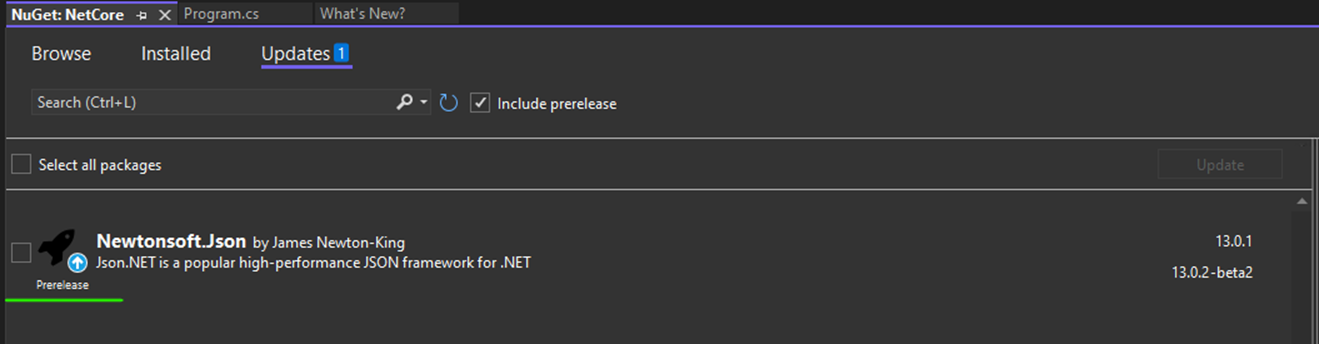 [Bug Bash] “Prerelease” tag under package icon in the “Browse” tab and “Installed” tab will not ...