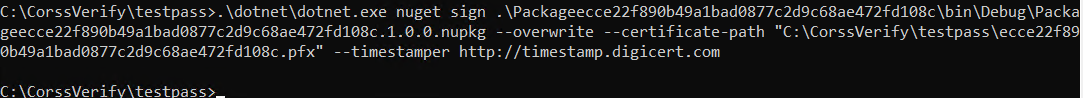 Bug Cross Platform Dotnet Nuget Sign The Message “packages Signed Successfully” Lost 6684