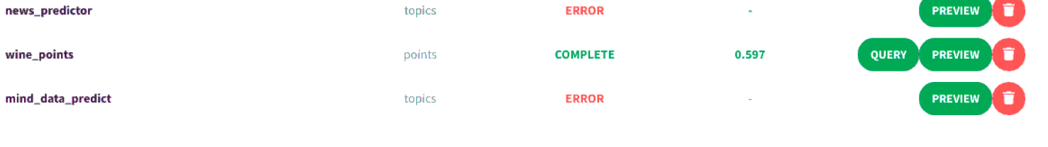 [Bug]: Error while training a model using Scout. · Issue #1700 · mindsdb/mindsdb · GitHub