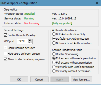 Not listening · Issue #406 · stascorp/rdpwrap · GitHub
