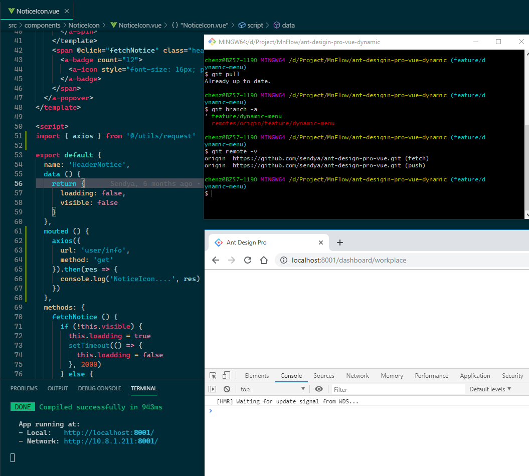 在NoticeIcon引入axios之后无报错白屏 · Issue #463 · vueComponent/ant-design-vue-pro · GitHub