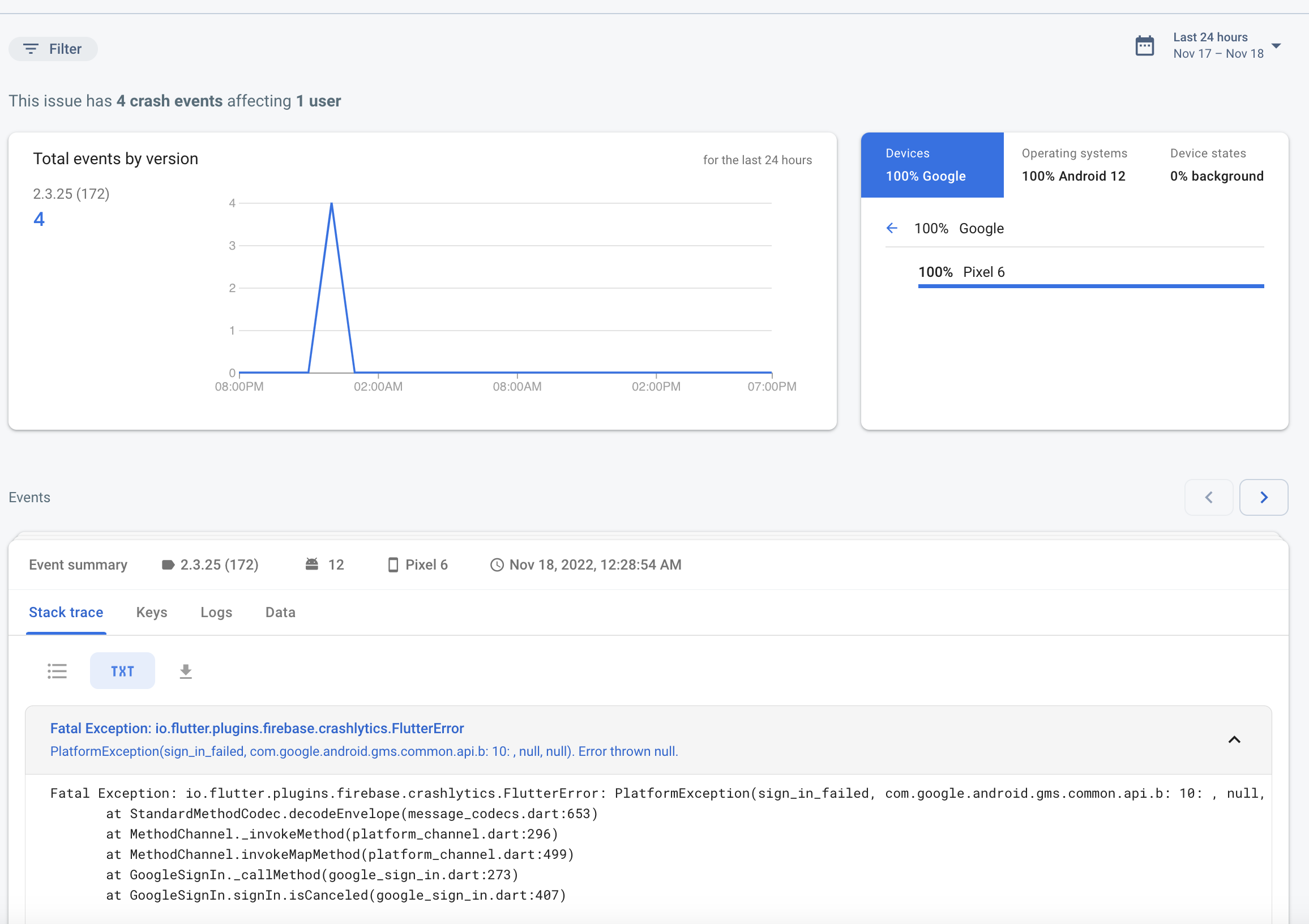 [google_sign_in] Google play testing devices PlatformException(sign_in ...