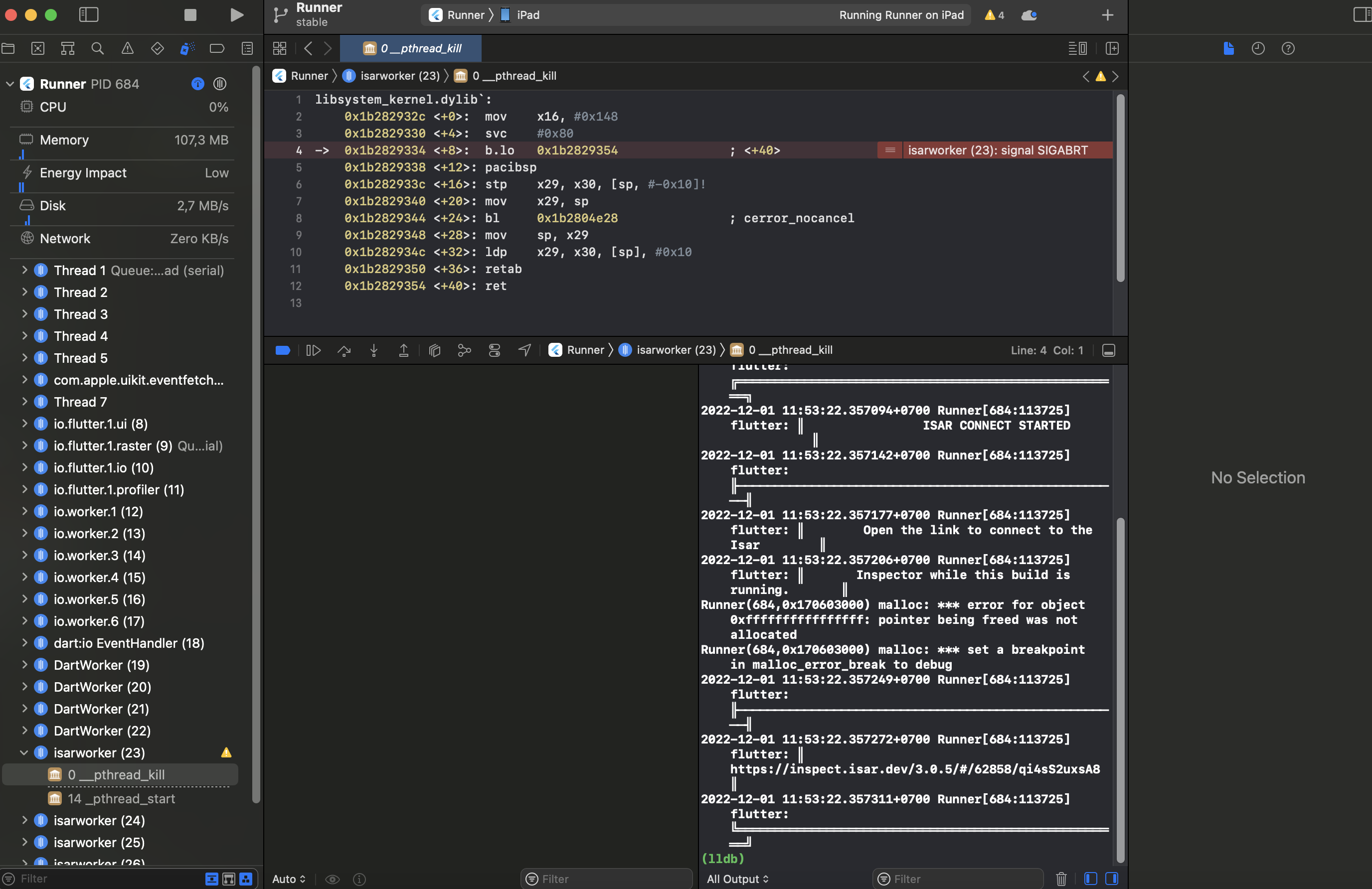 SIGABRT Error on Startup with 3.0.5 and Flutter 3.3.8 · Issue #915 ...