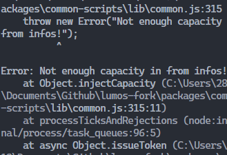 Sequencely call sudt.issueToken more than 3 times will throw "Not enough capacity in from infos ...