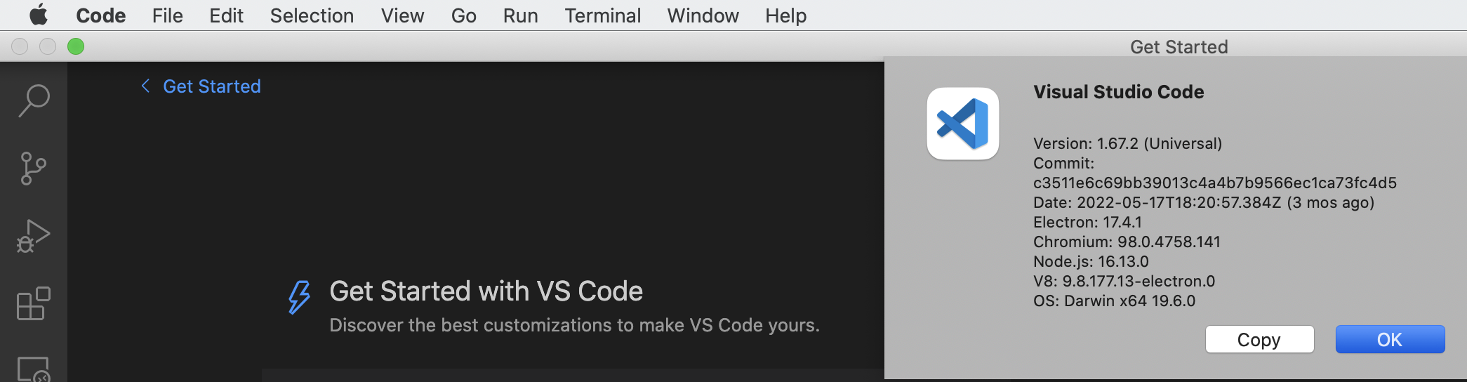 On macOS Catalina, when in full screen mode, the traffic light button ...