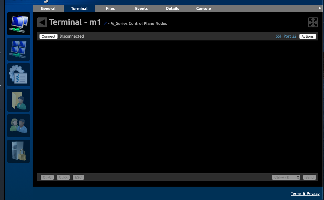 The SSH Command is missing from Terminal · Issue #5048 · Ylianst/MeshCentral · GitHub