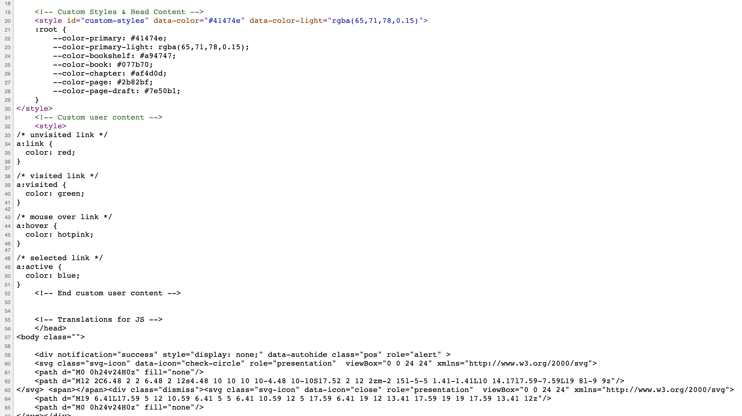 Help Messed Up With The Customized Header · Issue 2450 · Bookstackapp Bookstack · Github