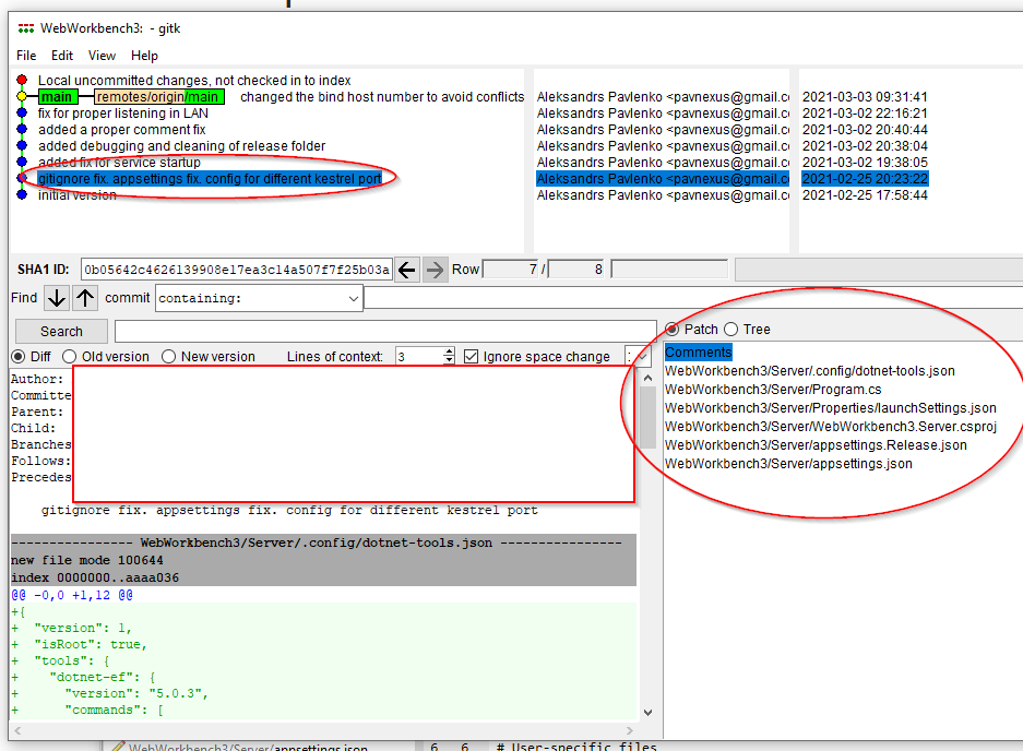 patch view in file/folder history view · Issue #8916 · gitextensions/gitextensions · GitHub