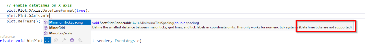 Too big gaps in non-minute candles chart · Issue #2281 · ScottPlot/ScottPlot · GitHub