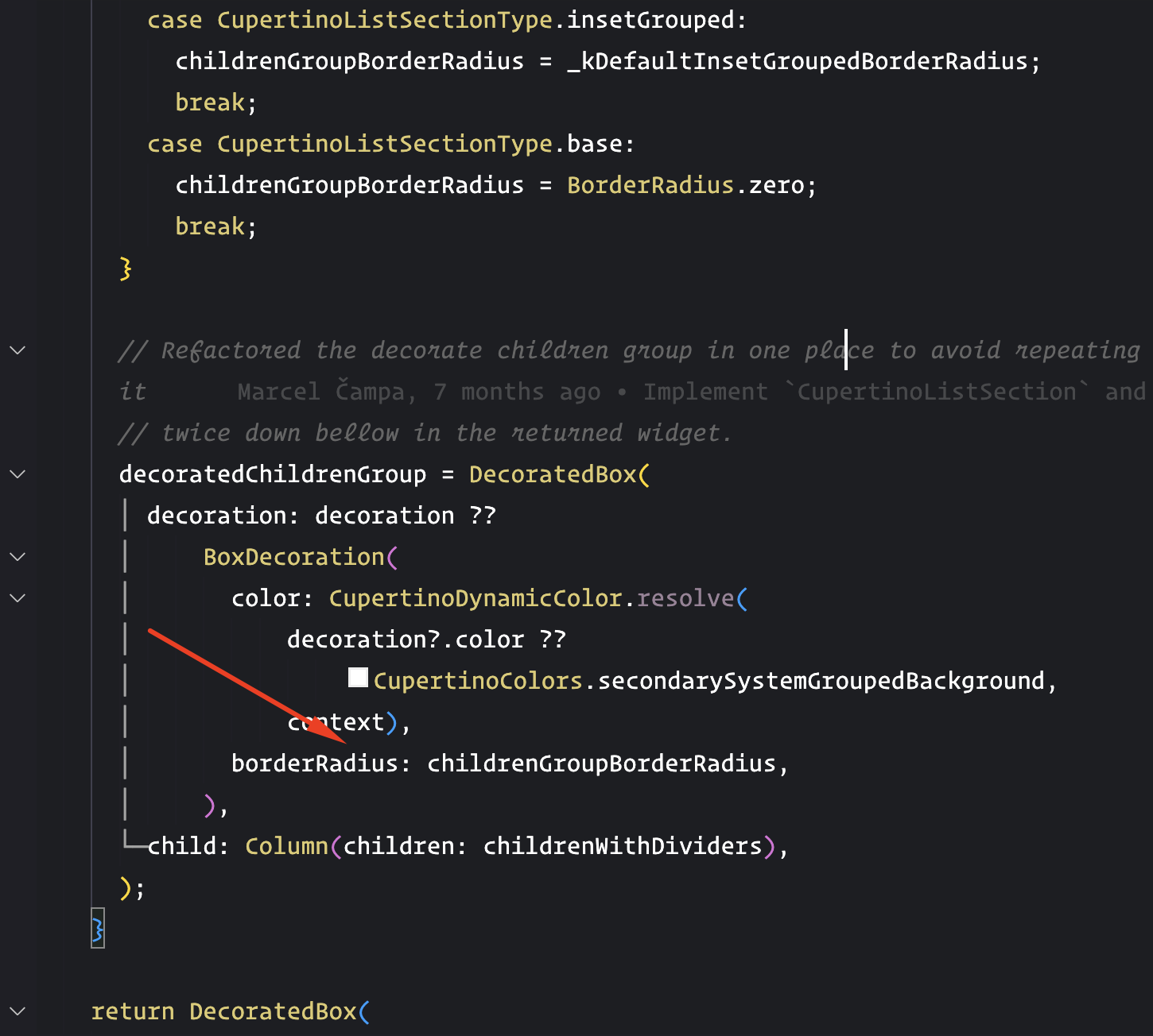 [CupertinoListSection] how i can change border radius · Issue #120668 · flutter/flutter · GitHub