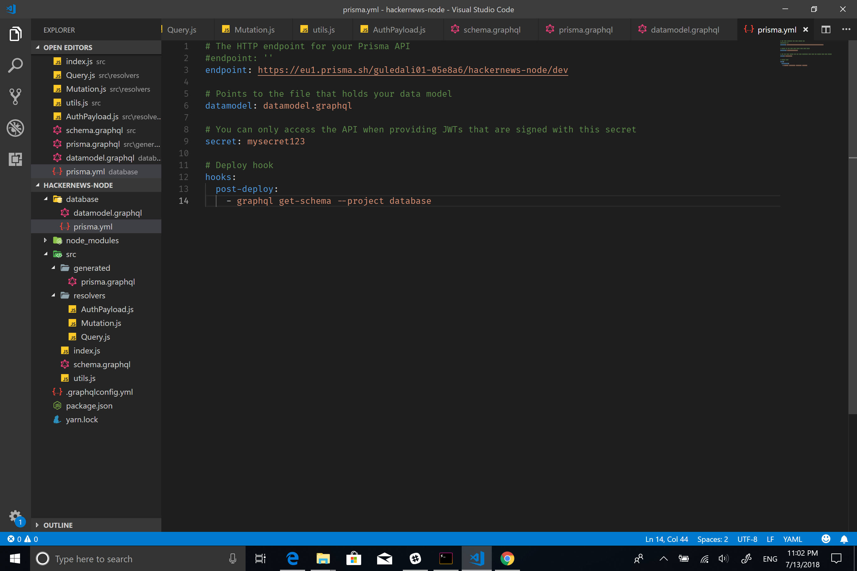 Authentication to sign up user.. Graphql-js/6-authentication/ · Issue #712 · howtographql ...