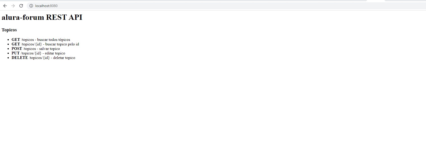 GitHub - tiagoGermano/alura-forum: REST API criada com Spring Boot