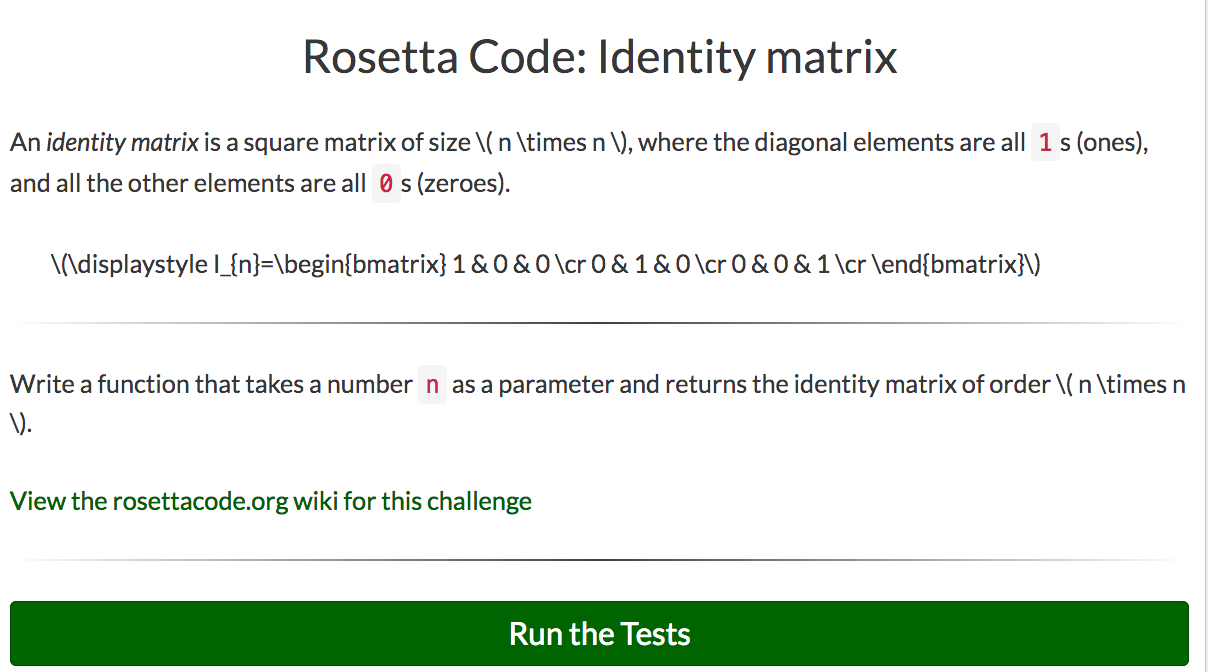 Rosetta code tasks. · Issue #17700 · freeCodeCamp/freeCodeCamp · GitHub