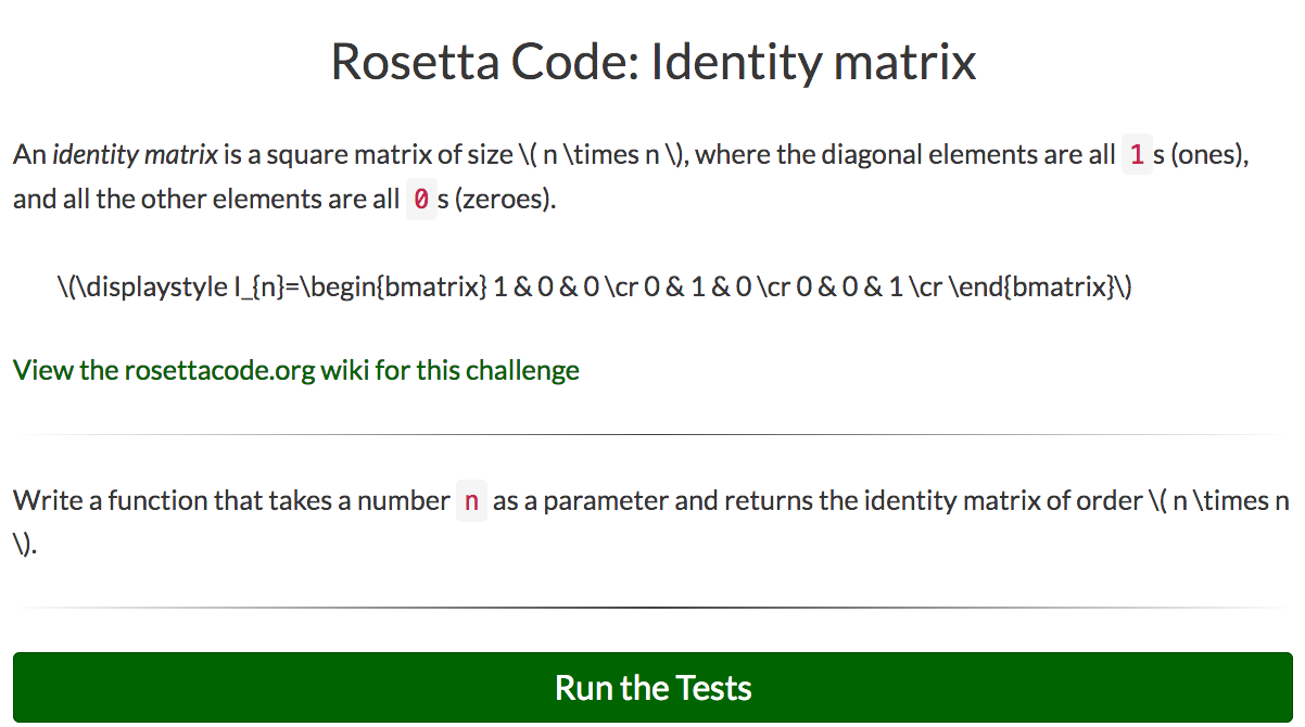 Rosetta code tasks. · Issue #17700 · freeCodeCamp/freeCodeCamp · GitHub