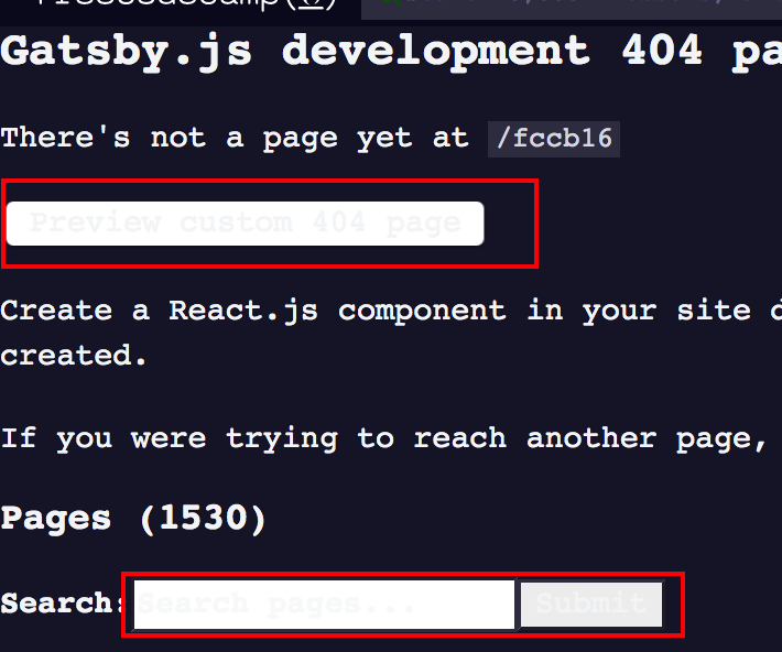 [localhost] Can't read buttons on dev 404 page + nightmode · Issue #36652 · freeCodeCamp ...