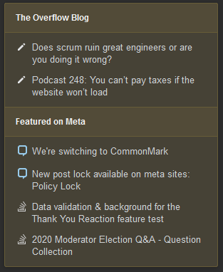 Reduce Clutter - Announcements / HMP section entirely hidden · Issue #80 · samliew/SO-mod ...