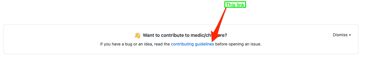 Update contribution link on the cht-core · Issue #8115 · medic/cht-core · GitHub